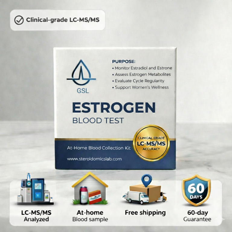 GSL Estrogen Blood Home Test Kit - Steroidomics Lab
