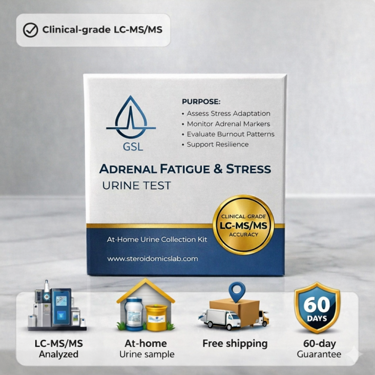 GSL Adrenal Fatigue Urine Home Test Kit - Steroidomics Lab