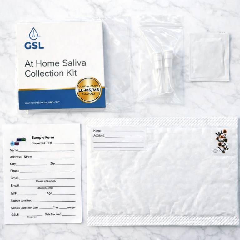 GSL Cortisol Saliva Home Test Kit - Steroidomics Lab
